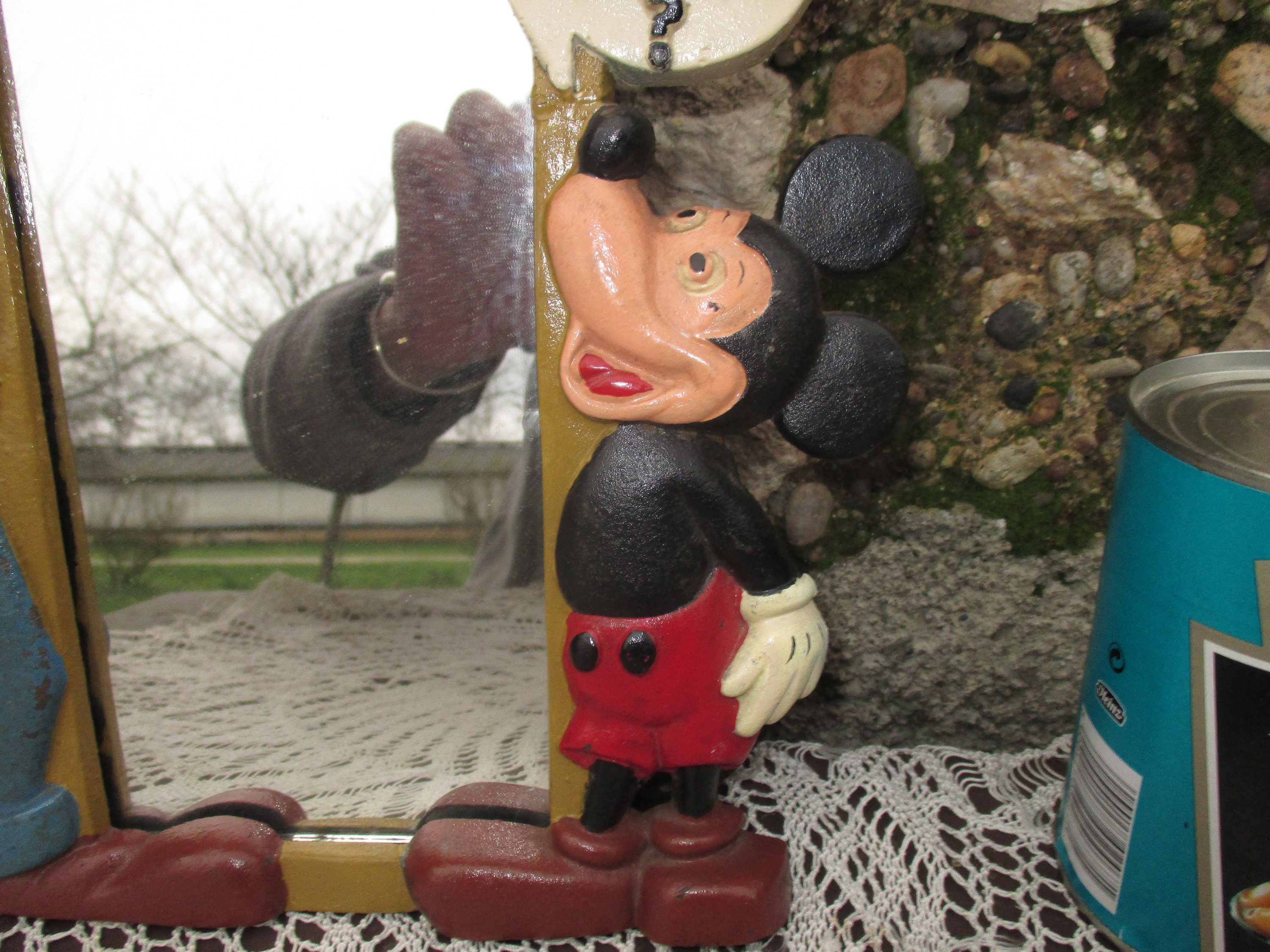 VERY Rare Cast Iron Goofy & Mickey Mirror. A/F/ Walt Disney - Etsy