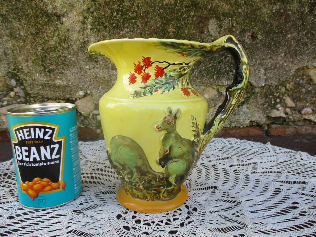 Stunning Rare Burleigh Ware KANGAROO Jug. Art Deco, 1930s. Ceramic ...