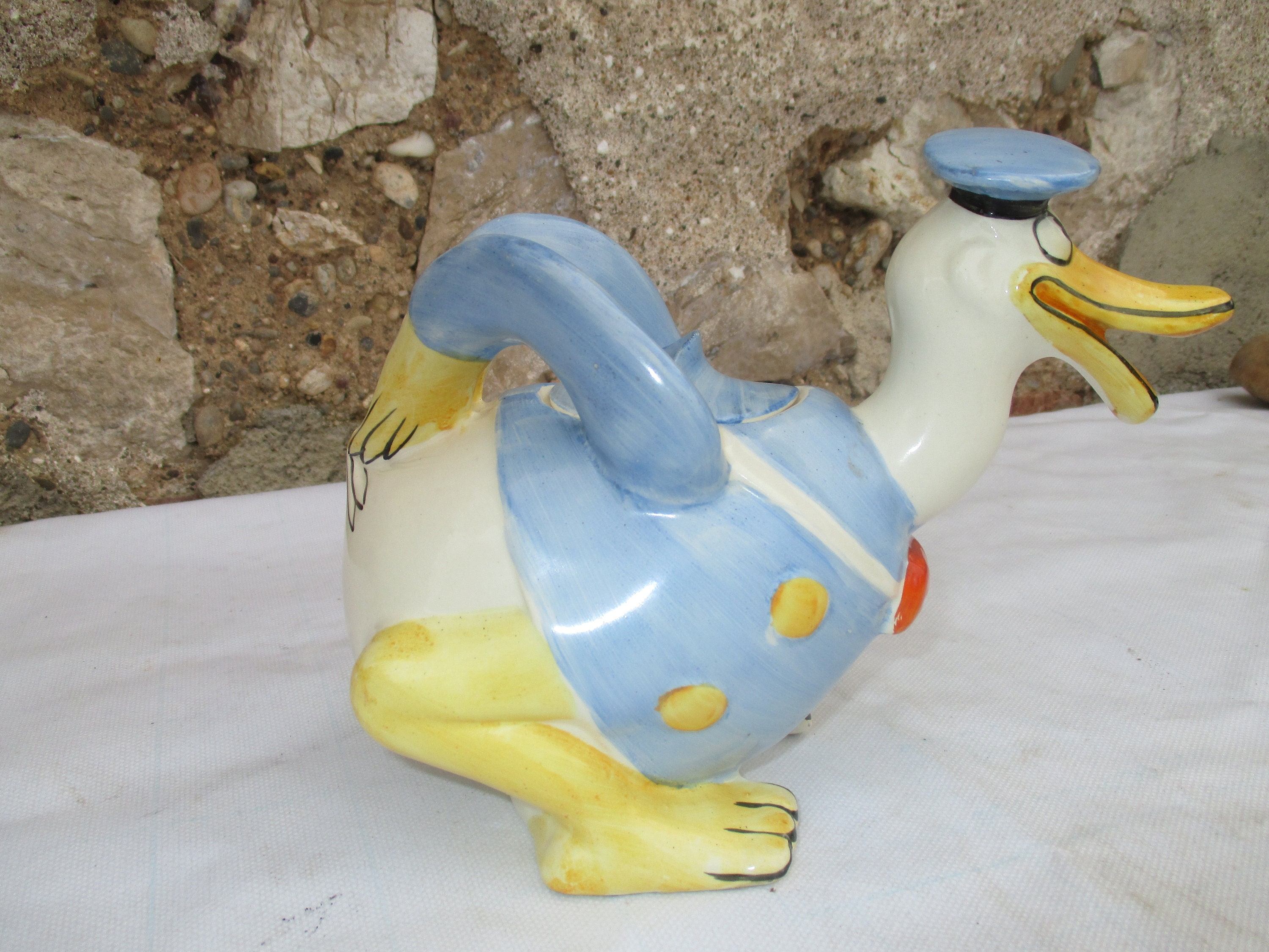 Wadeheath Donald Duck Disney Tea Pot Art Deco English | Etsy