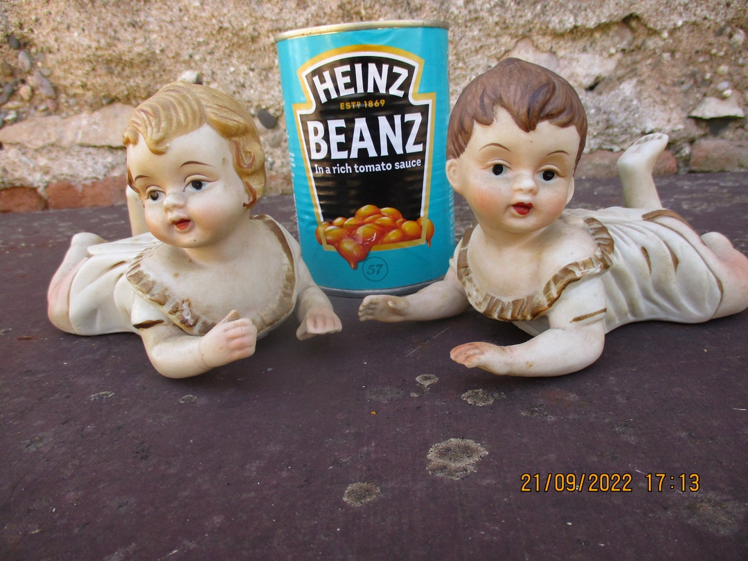 Vintage Ceramic Art Deco Period Bisque Porcelain Boy/girl Piano Babies ...