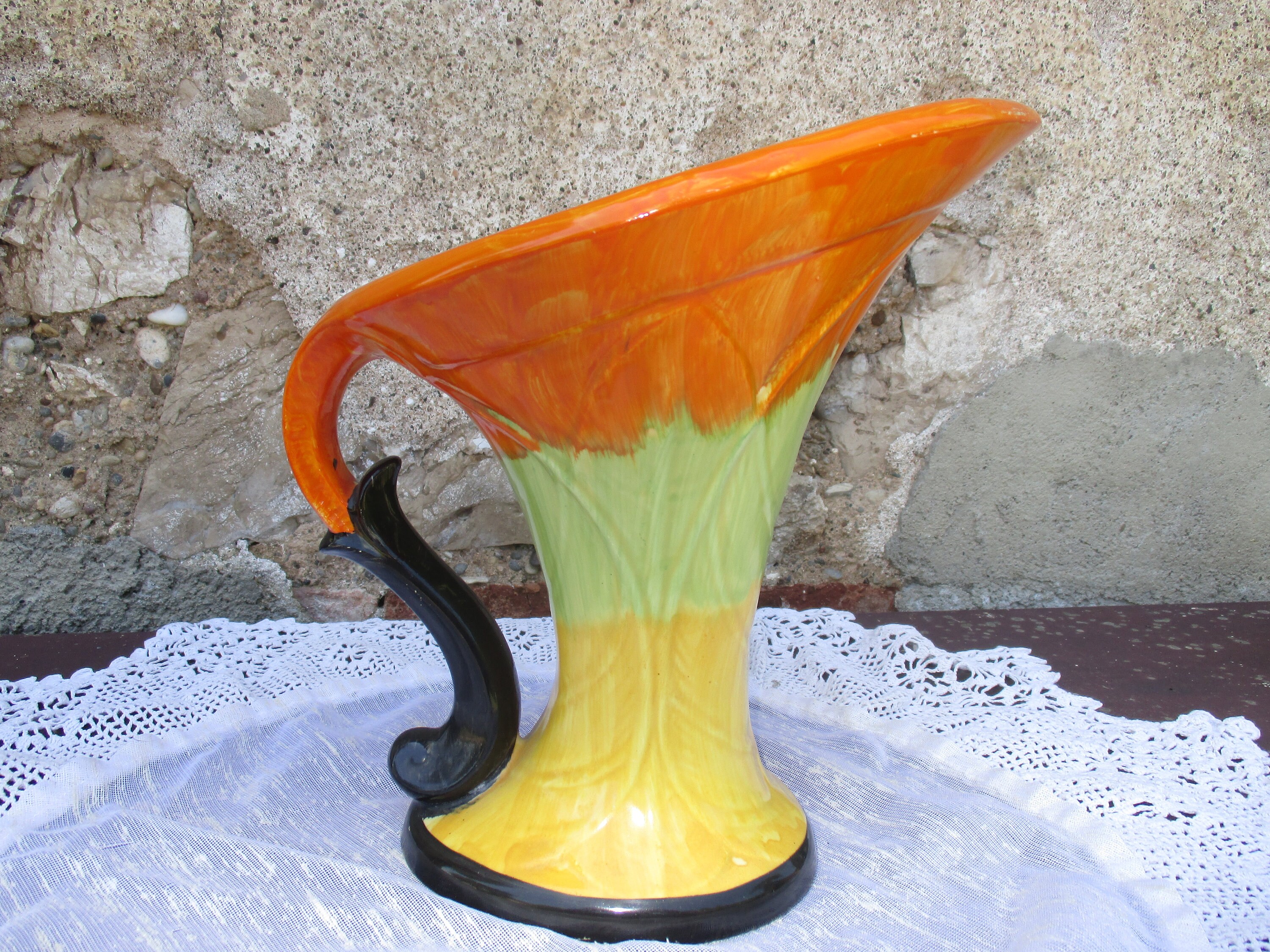 Vintage Myott Art Deco SCROLL Jug. Art Deco Myott SCROLL Jug, 1930s ...