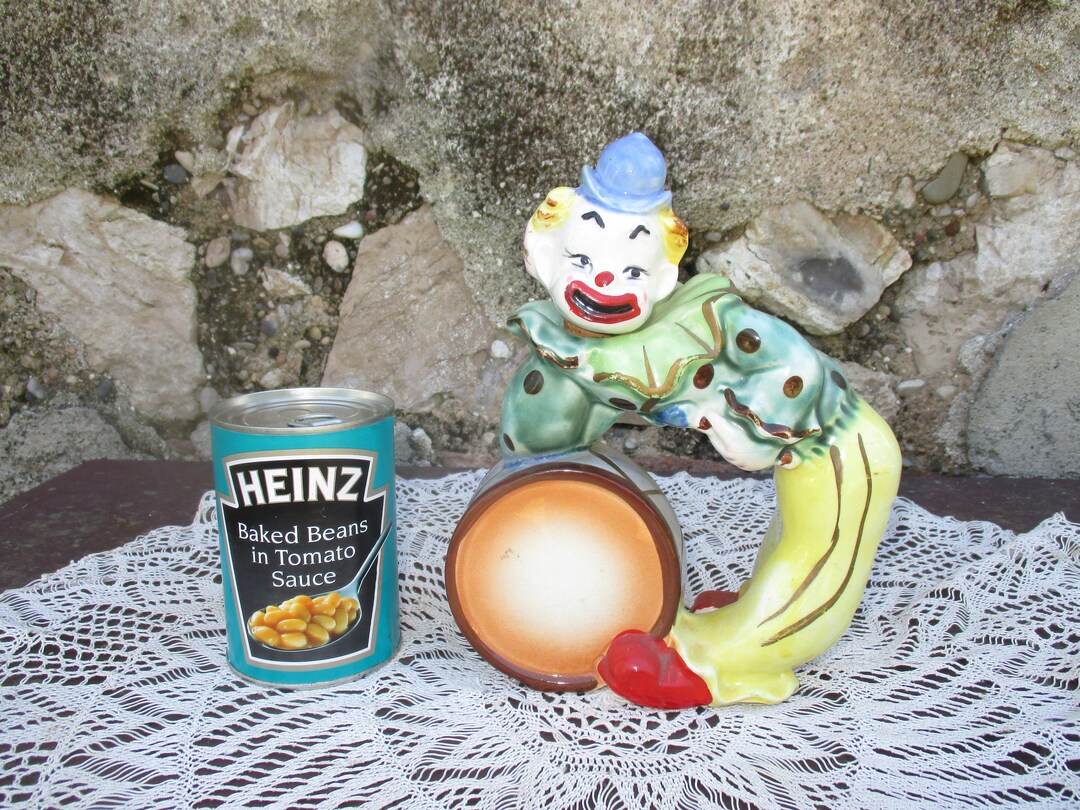Fun Humourous Art Deco CLOWN DECANTER, Bottle for Whiskey, Port, Wine ...