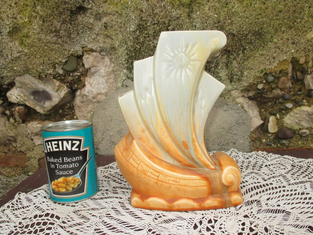 Beswick Art Deco Galleon Ship Vase No. 169. Not Marked Beswick. Ceramic ...