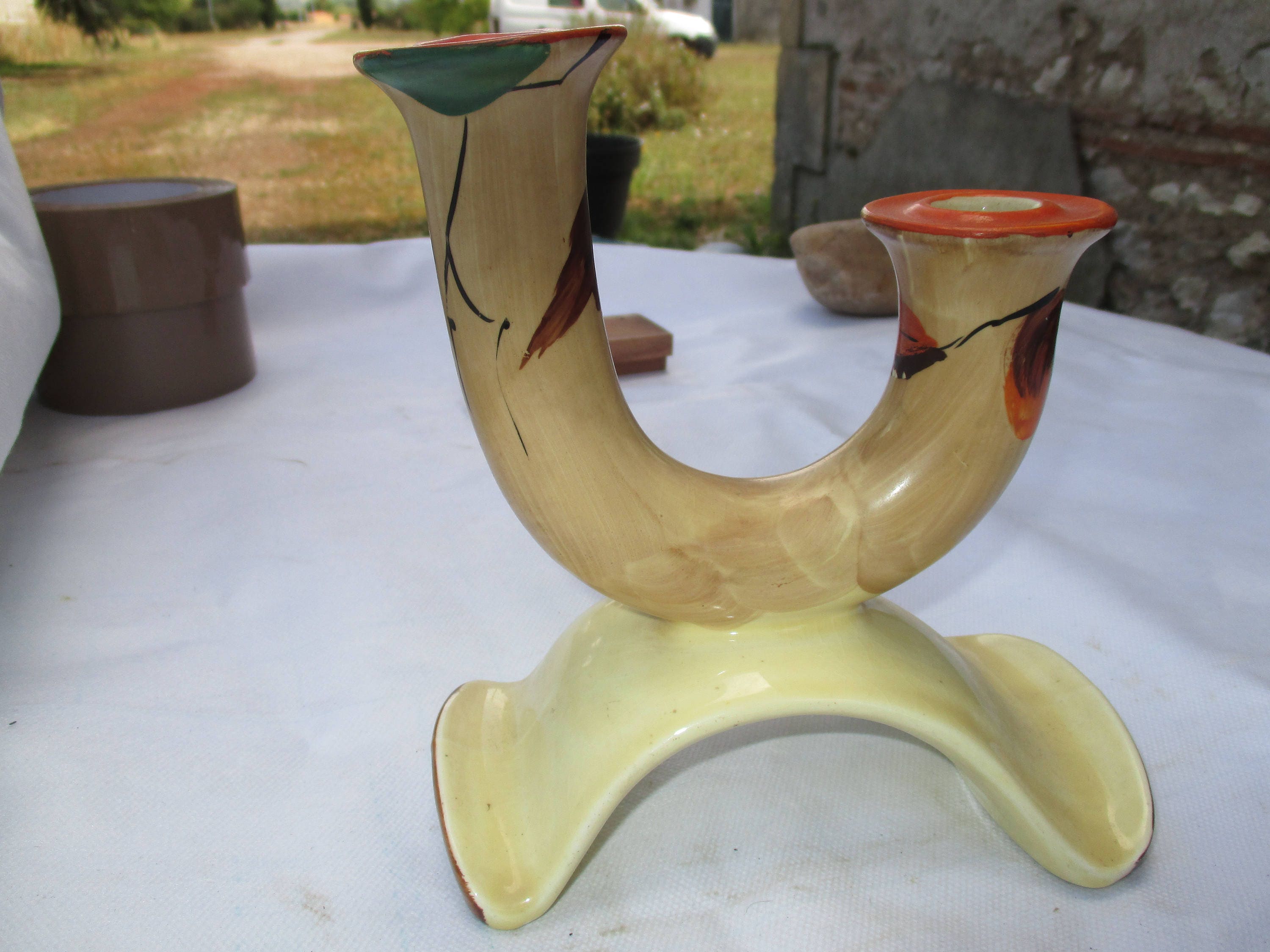 Myott Art Deco Candlestick English 1930s. Ceramic Hand - Etsy