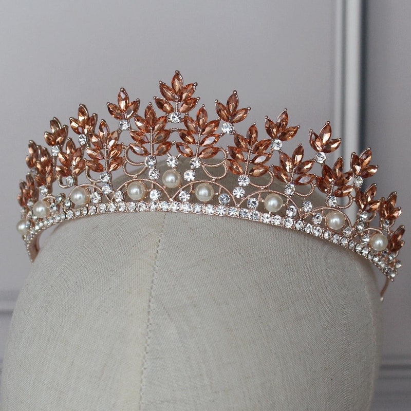 Rose Gold Tiara - Etsy