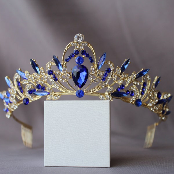 Blue Tiara - Etsy