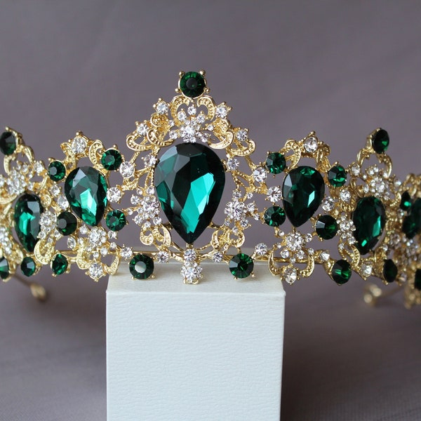 Emerald Tiara - Etsy