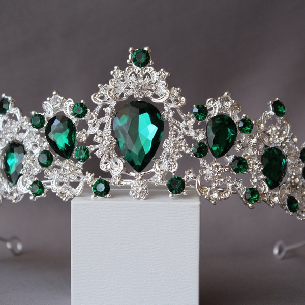 Emerald Tiara - Etsy
