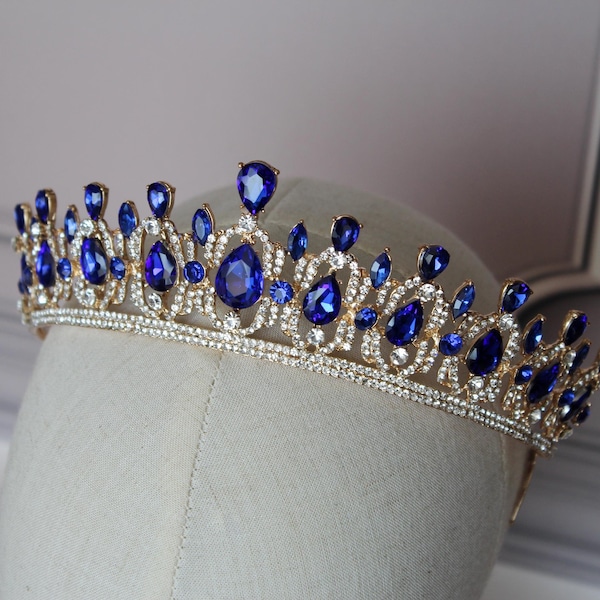 Blue Tiara - Etsy