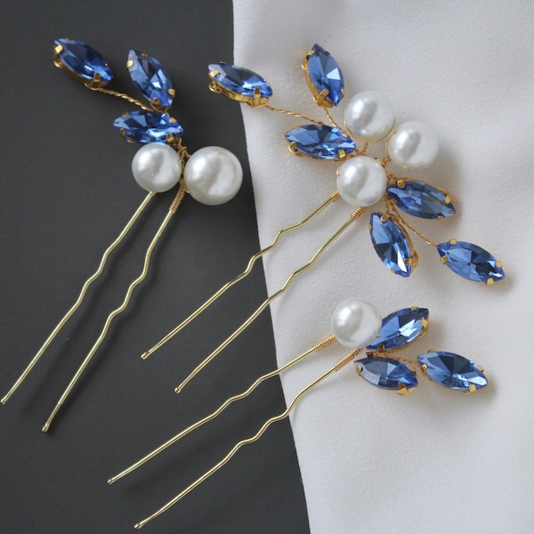 Blue Hair Pin - Etsy