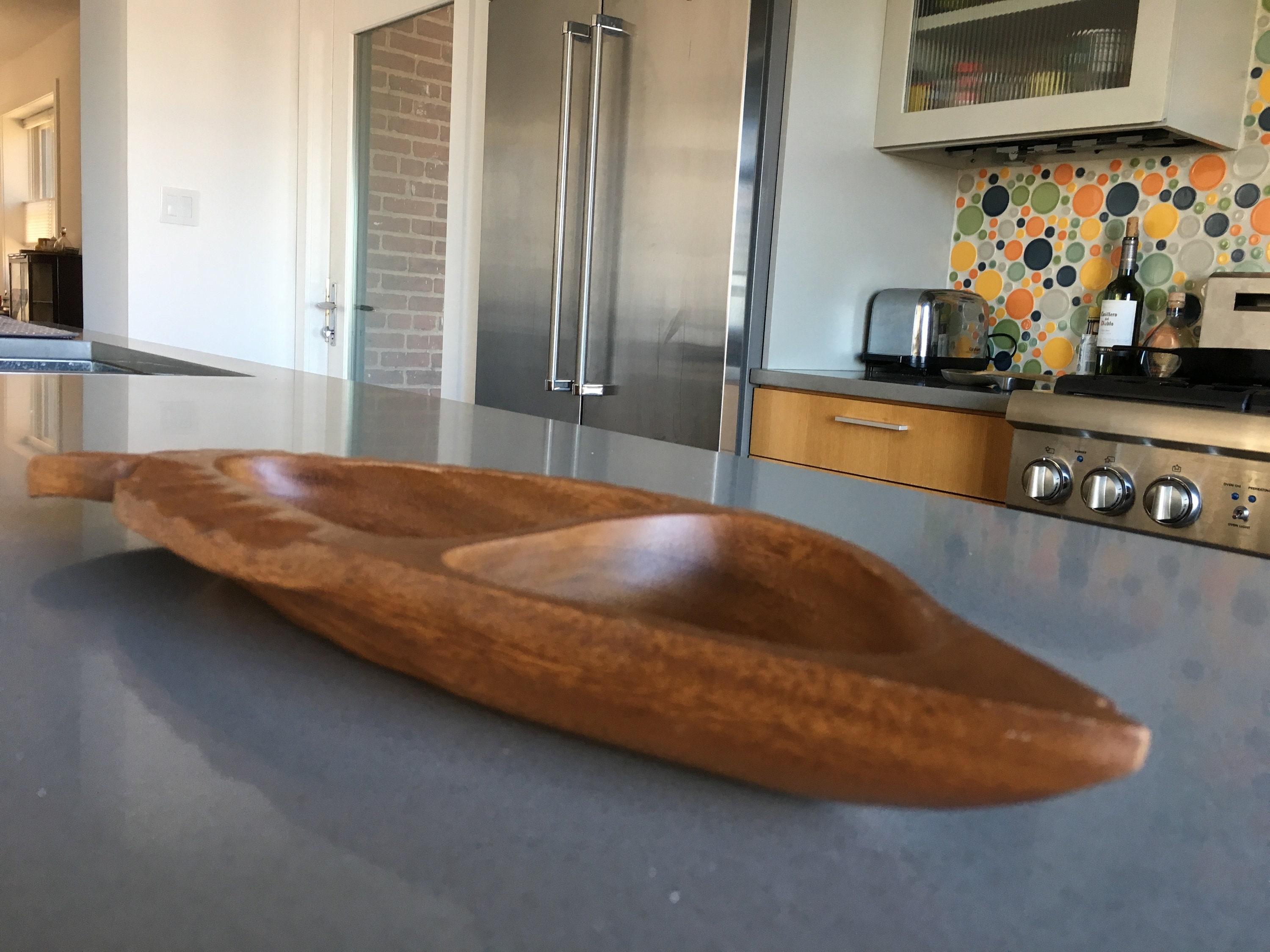 Vintage Tropical Wood Fish Bowl. - Etsy