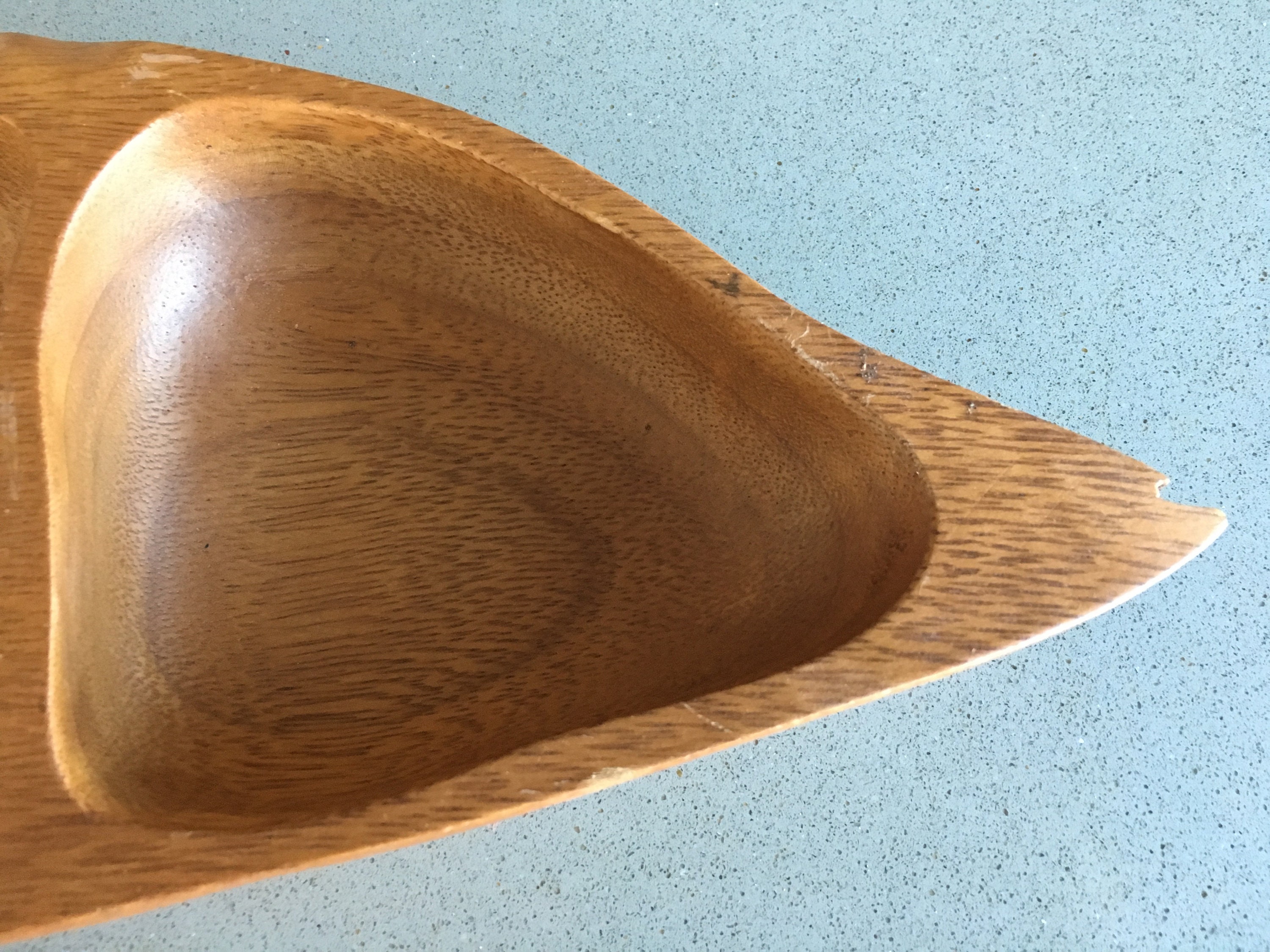 Vintage Tropical Wood Fish Bowl. - Etsy