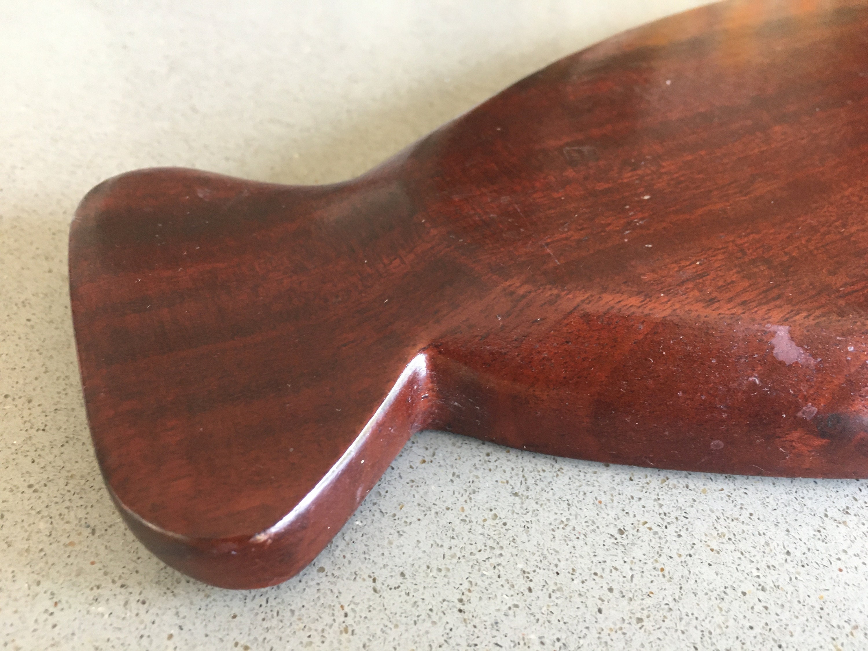 Vintage Oblong Mahogany Tray With Sections and Handles. Made - Etsy