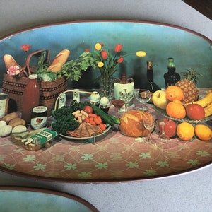Set of 4 Vintage Restaurant Trays With Images of Deli Foods. - Etsy