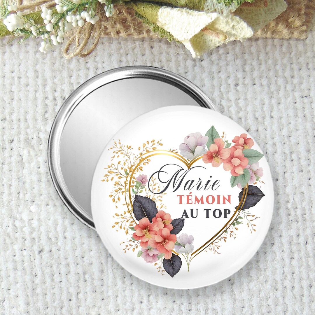 Pocket Mirror, Badge or Personalized Magnet 75mm, Perfect for an ...