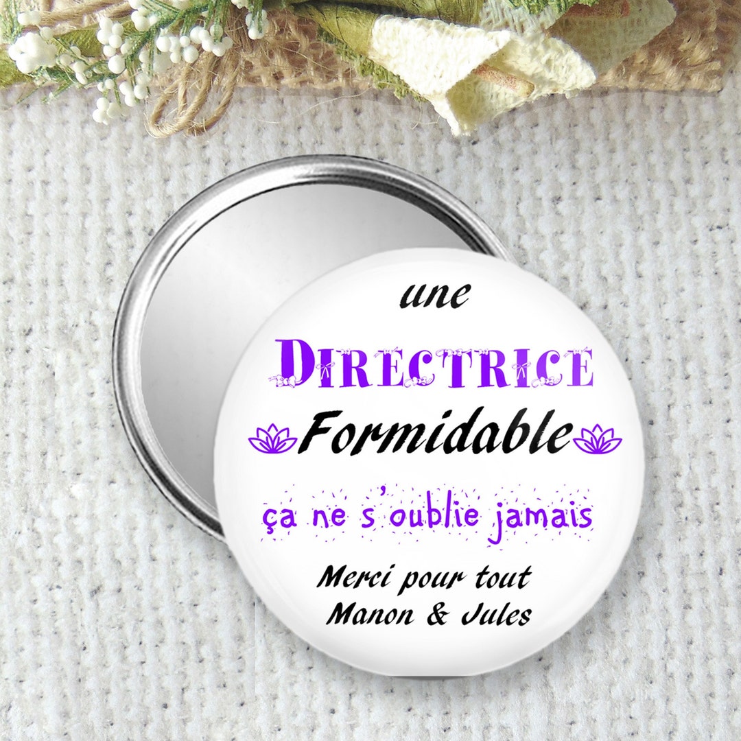 Gift Ideas for a School Principal: Personalized Pocket Mirror, Badge or ...