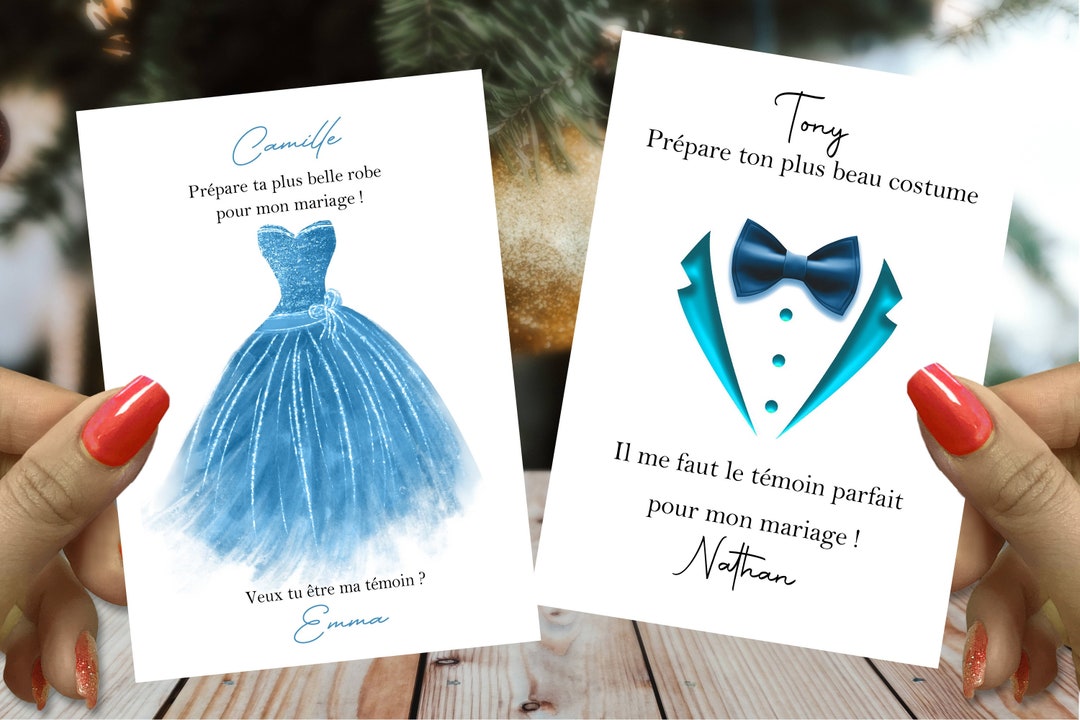 Carte demande témoin homme et ou femme, jolie annonce mariage, Couleur ...