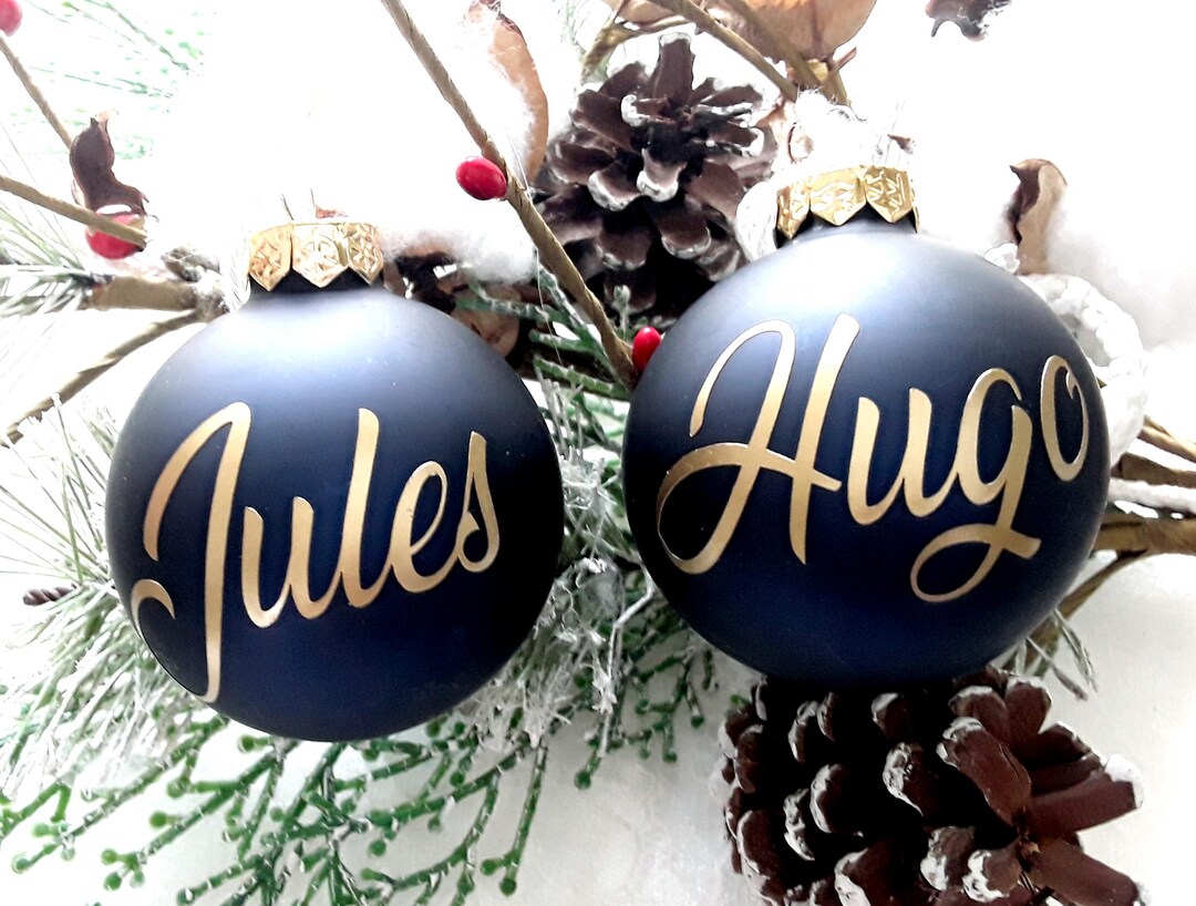 Personalized Christmas Ball, Word Customization, First Christmas Ball ...