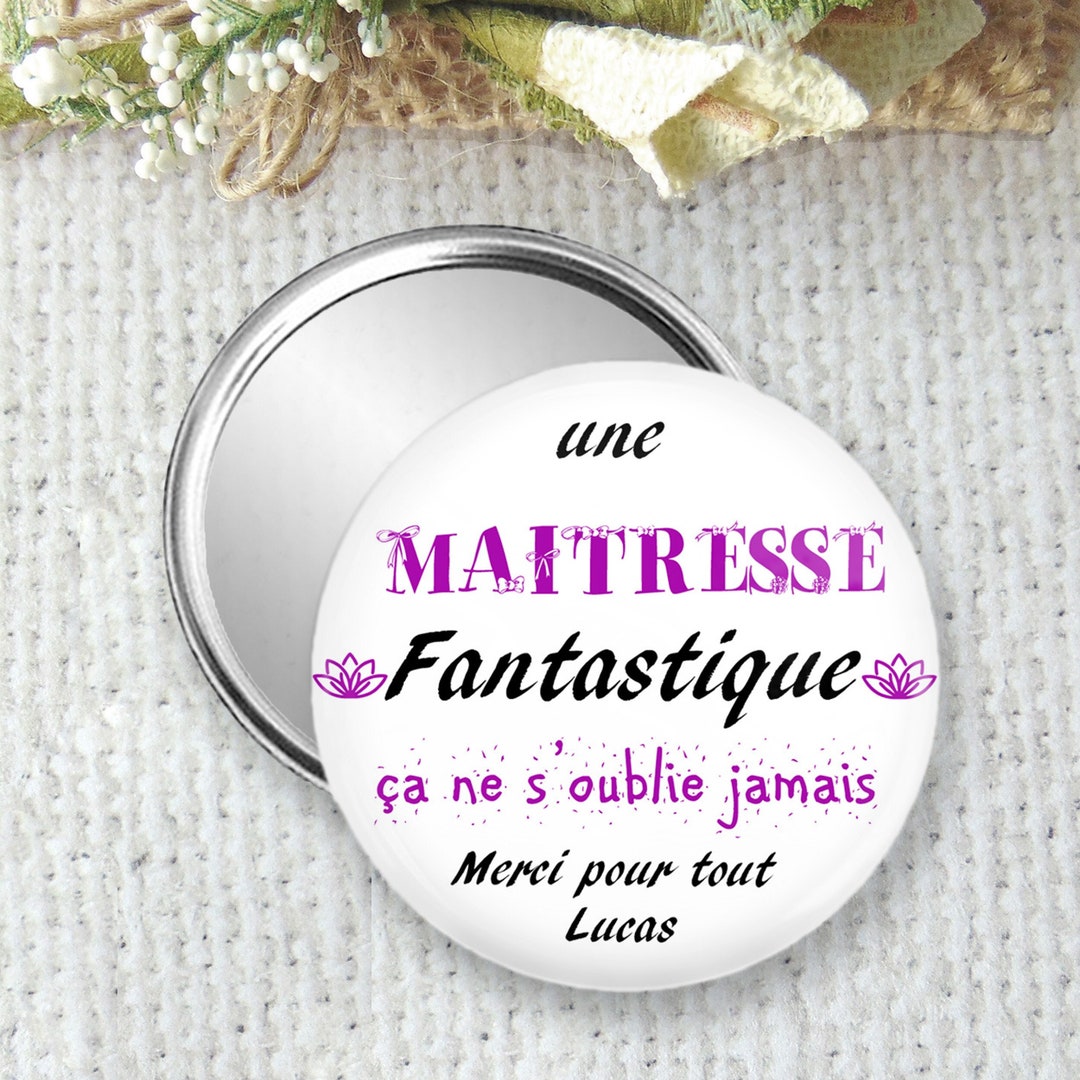Personalized Pocket Mirror, Badge or Magnet Size 75mm Ideal to Give to ...