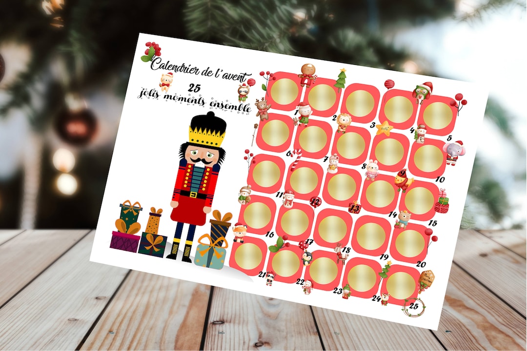 Scratch Advent Calendar Family Advent Calendar Couple Advent - Etsy
