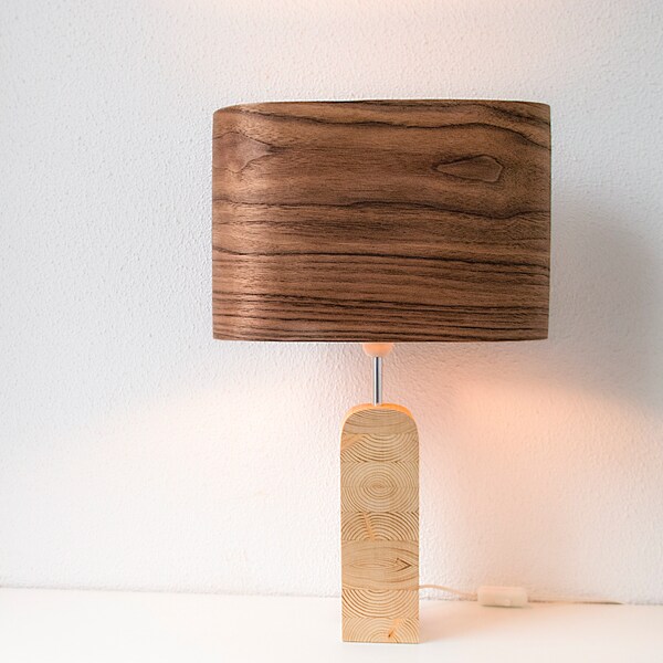 Small Wood Lamp - Etsy