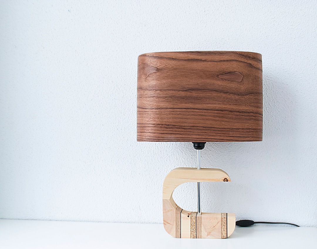 Scandinavian Decor Modern Table Lamp, Rustic Decor Bedside Lamp, Modern ...