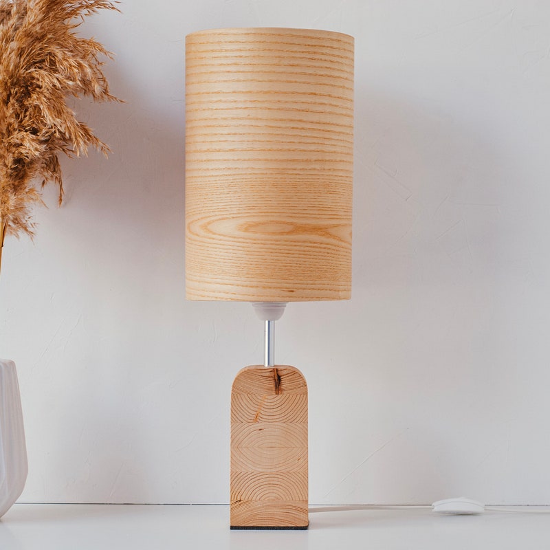 Small Wood Lamp - Etsy