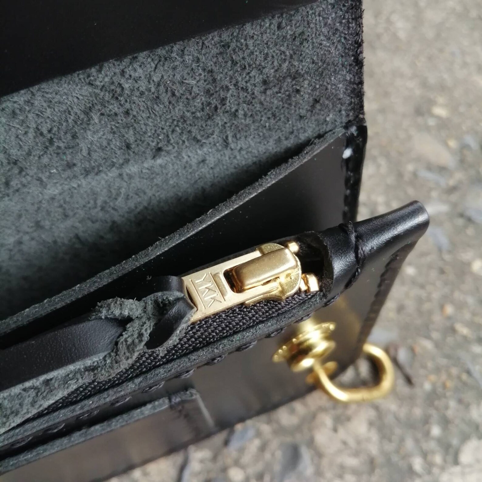 Trucker Wallet Black Color Handmade Leather Long Wallet Mans - Etsy