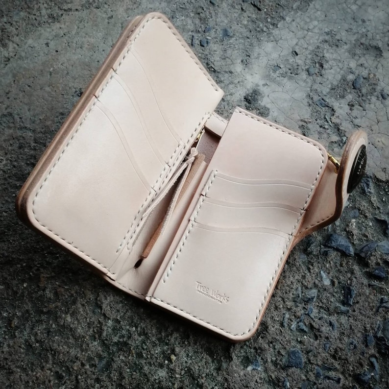 Middle Biker Wallet & Braided Chain Lanyard Wallet Handmade - Etsy