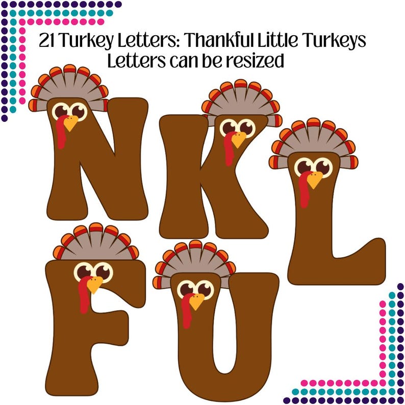 Thanksgiving Digital Bulletin Board Kit: Thankful Little Turkeys Photo ...