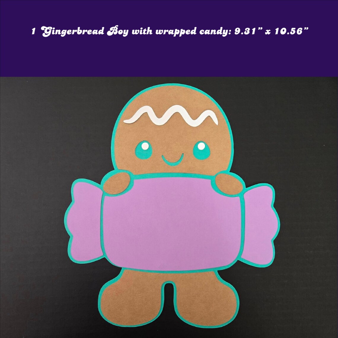 Pastel Gingerbread Christmas Bulletin Board Kit: Candy-themed Holiday ...
