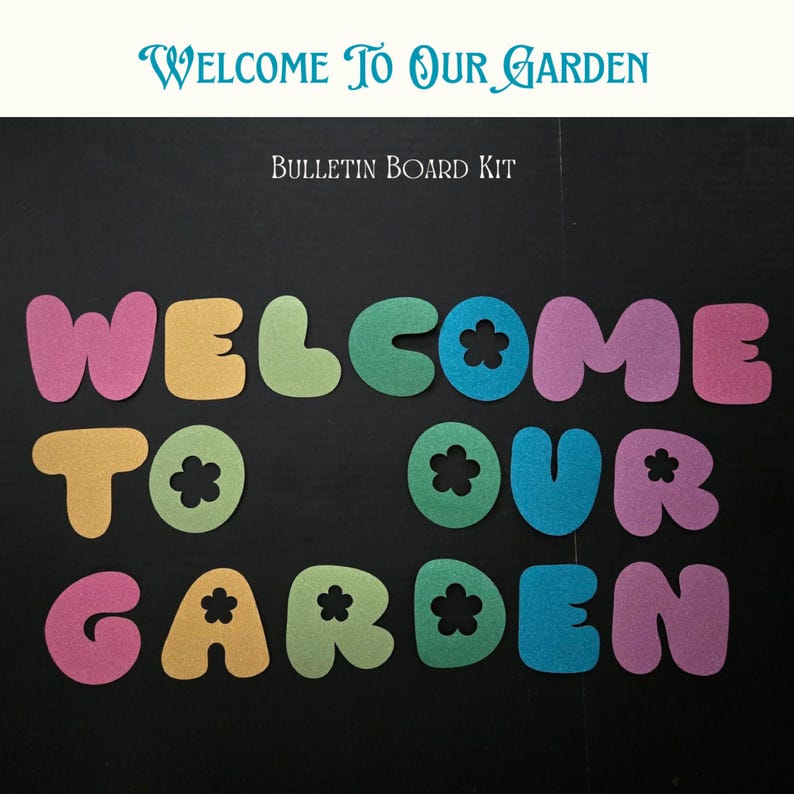 Spring Garden Classroom Bulletin Board Kit: Festive Bee & Flower Frames ...