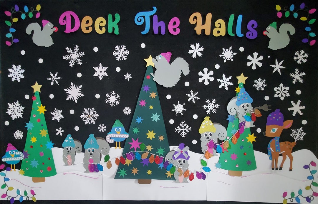 Deck the Halls Bulletin Board Kit - Etsy Canada