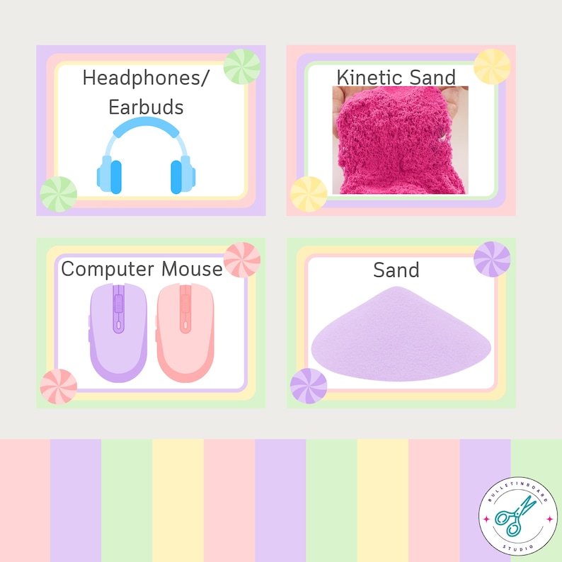 Pastel Editable School Supply Labels Sweets and Treats Elementary ...