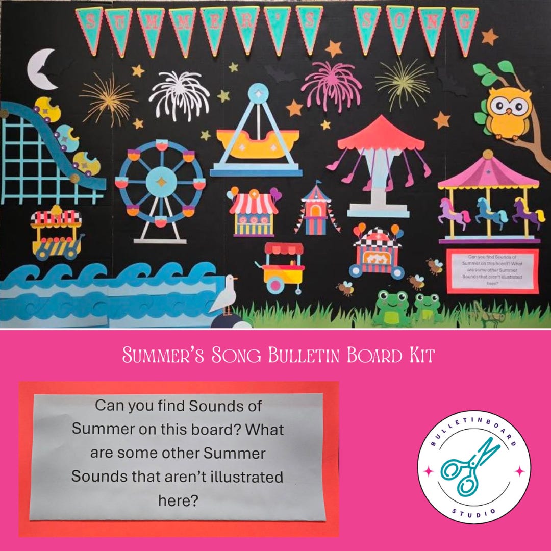 Summer Bulletin Board Kit Bundle for Classroom Beach Decor Teaching ...