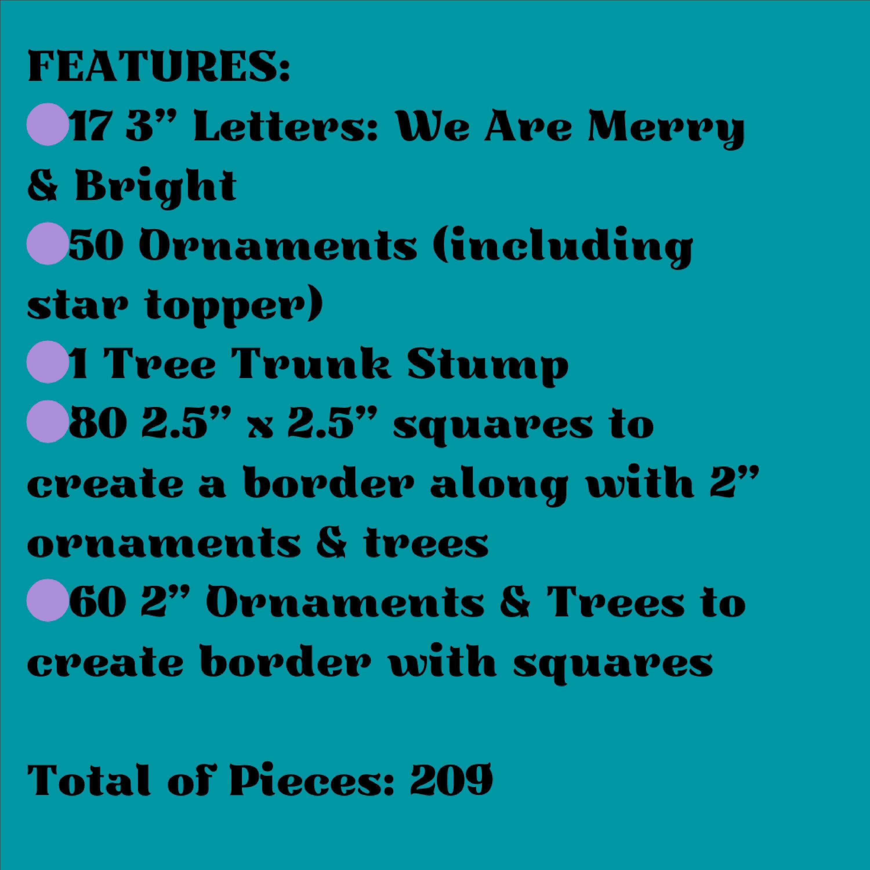 Retro Christmas Bulletin Board Kit: Bright Ornament & Tree Display for ...