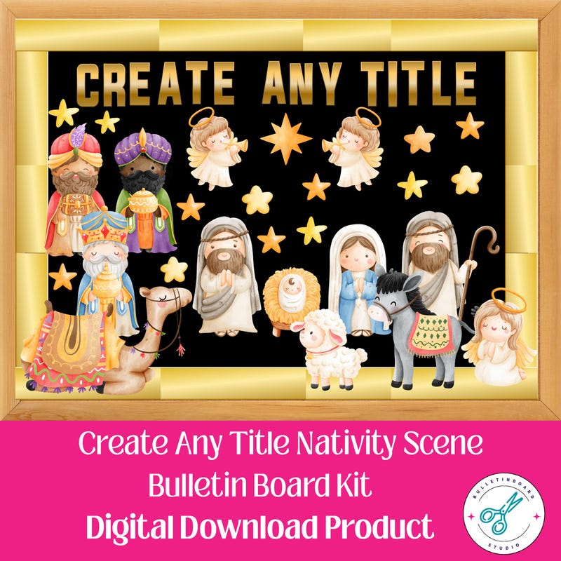 Nativity Scene Bulletin Board - Etsy