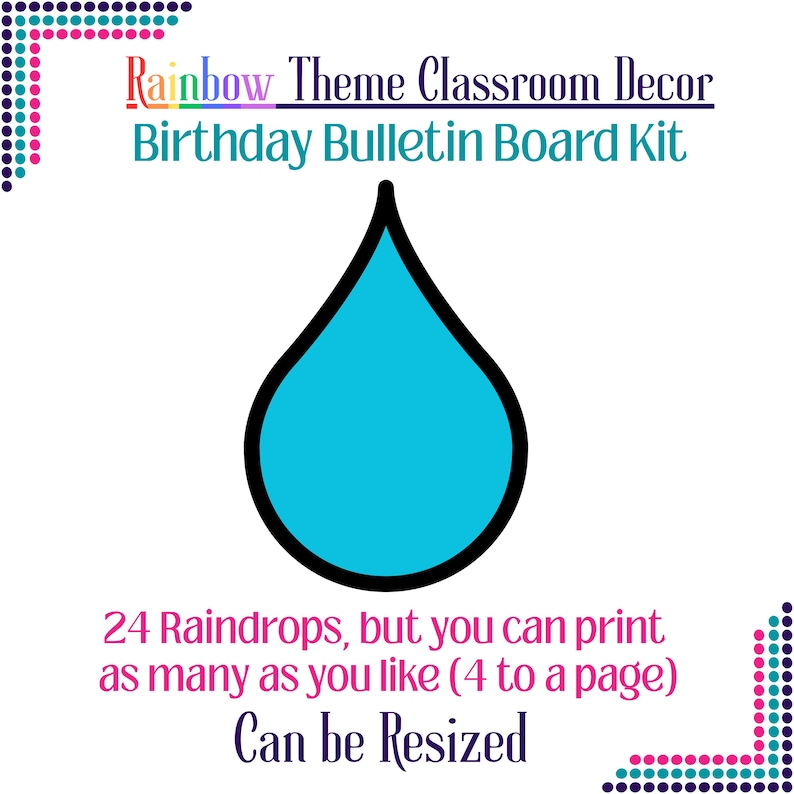 Rainbow Birthday Digital Bulletin Board Kit - Classroom Decoration ...
