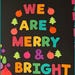 Retro Christmas Bulletin Board Kit: Bright Ornament & Tree Display for ...