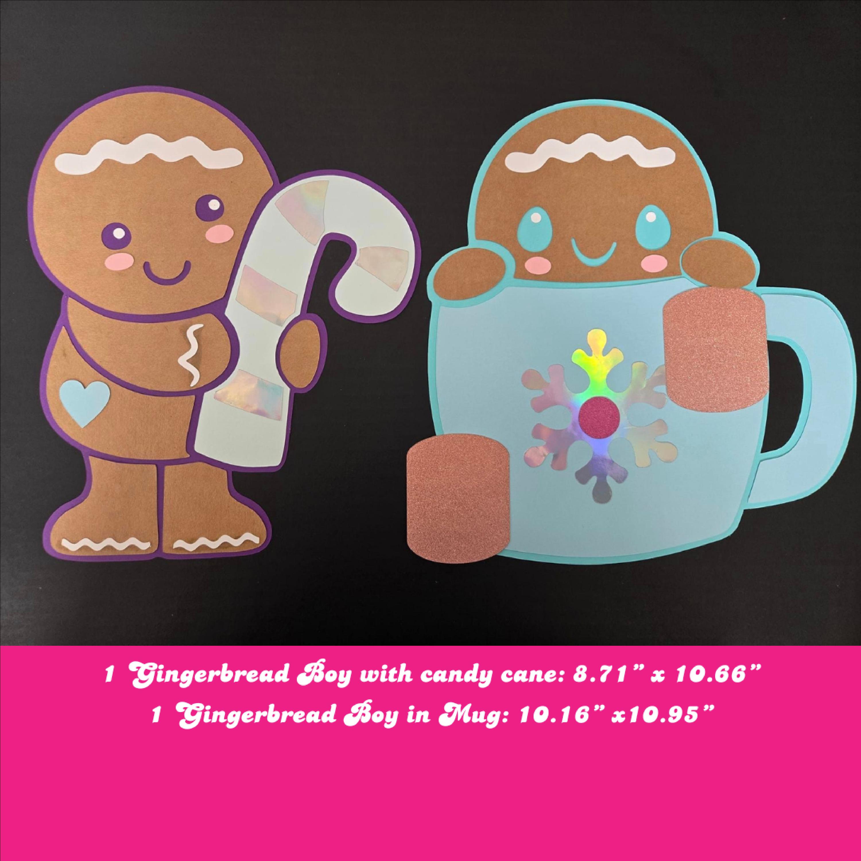 Pastel Gingerbread Christmas Bulletin Board Kit: Candy-themed Holiday ...