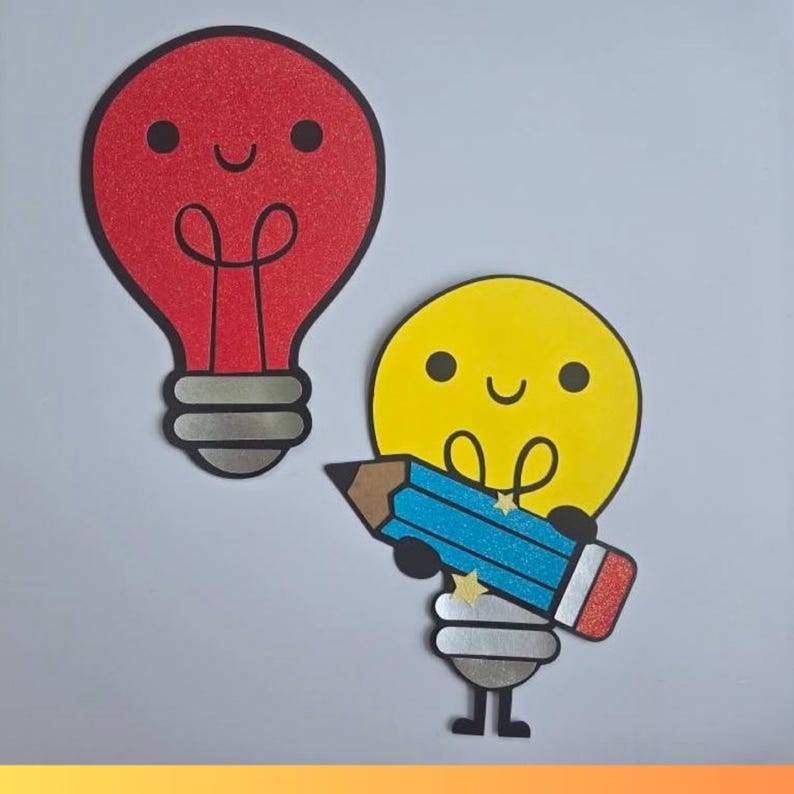 Back to School Light Bulb Theme Bulletin Board Kit Our Year is Looking ...