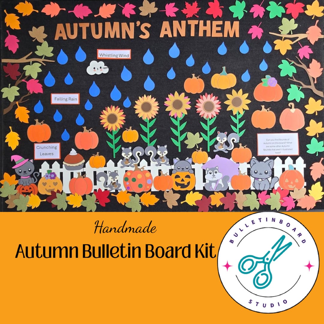 Autumn Classroom Decorations: Fall Bulletin Board Kit for Elementary ...