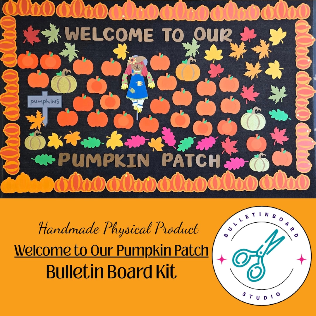 Autumn Bulletin Board Kit: Welcome to Our Pumpkin Patch Classroom Photo ...