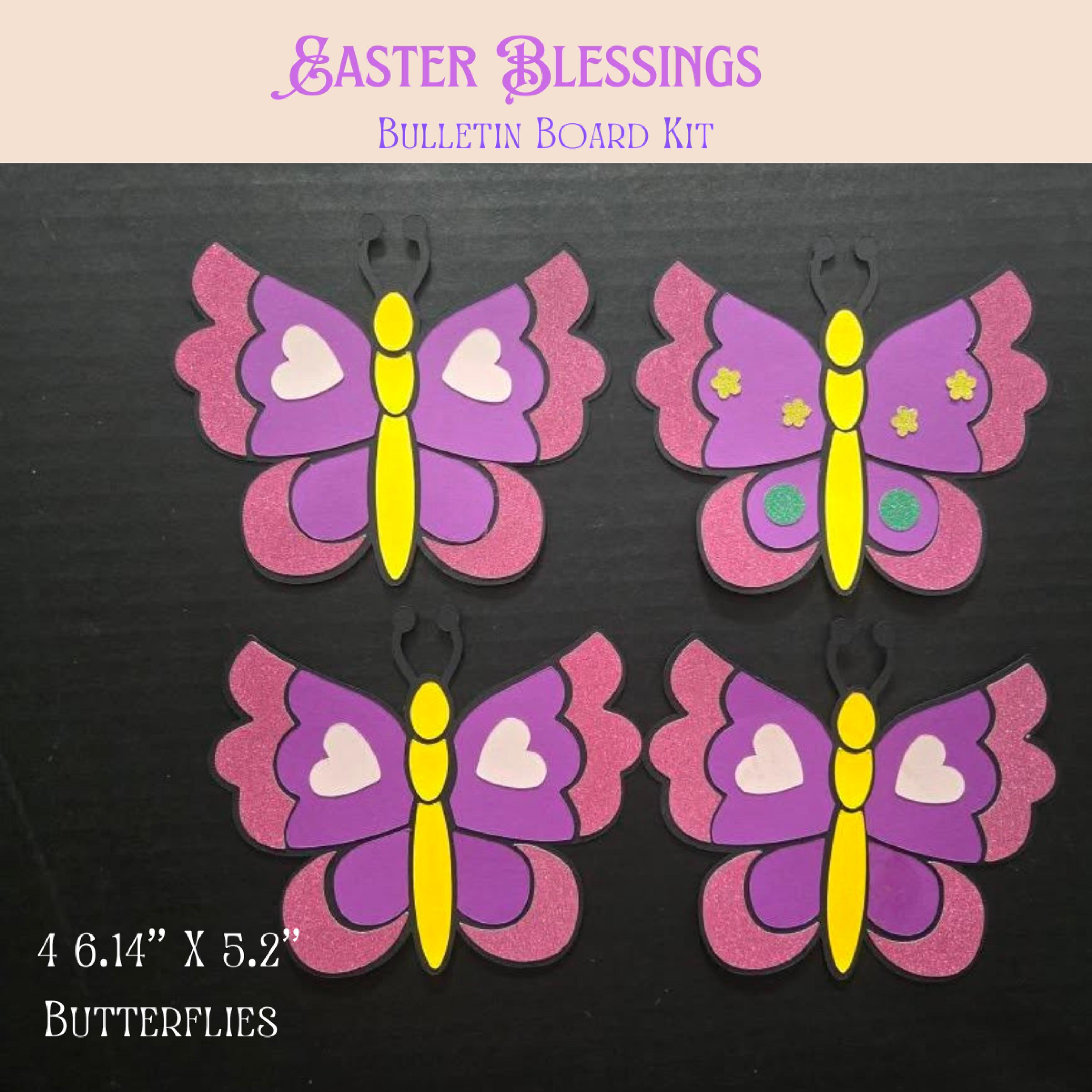 Religious Easter Bulletin Board Kit Christian Spring Classroom Decor ...