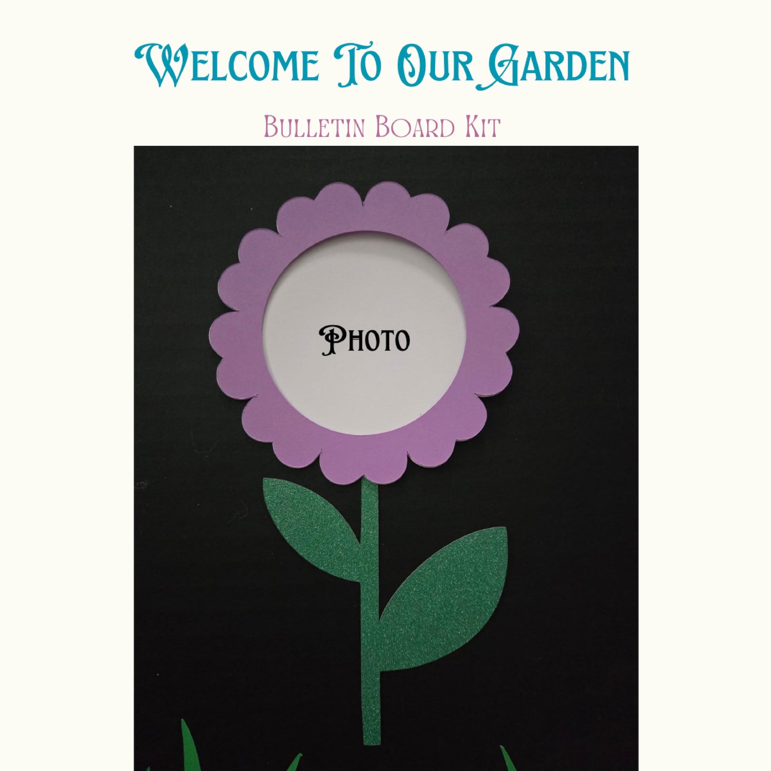 Spring Garden Classroom Bulletin Board Kit: Festive Bee & Flower Frames ...