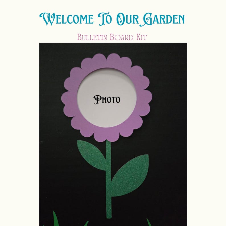 Spring Garden Classroom Bulletin Board Kit: Festive Bee & Flower Frames ...