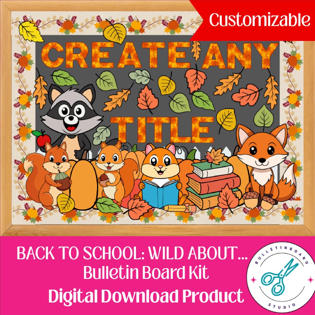 Editable Autumn Forest Animal Classroom Wall Display: Customizable ...