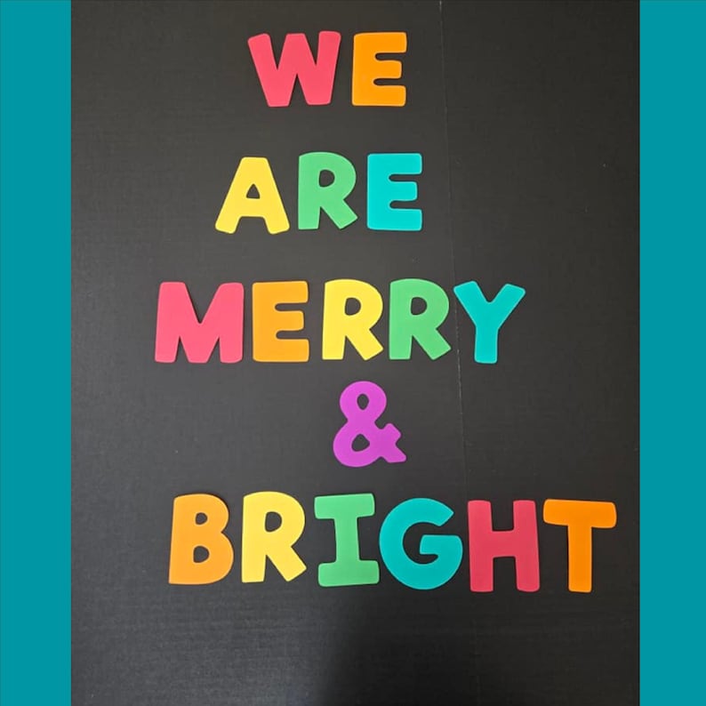 Christmas Bulletin Board Kit Bright Ornament Christmas Tree Bulletin ...