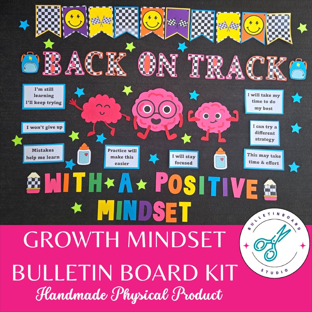 Growth Mindset Bulletin Board Kit: Positive Affirmations for School ...