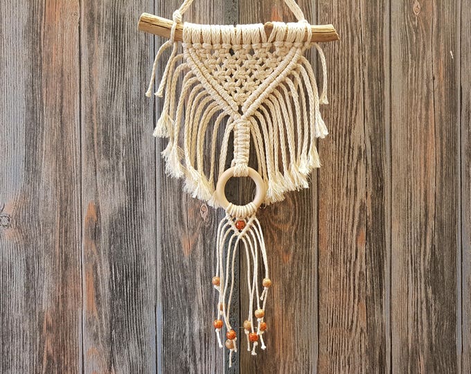Small Macrame Wall Hanging Boho; Nursery Wall Decoration Boho; Room ...
